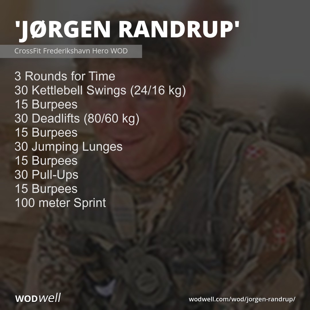"Jørgen Randrup" Workout, CrossFit Frederikshavn Hero WOD | WODwell