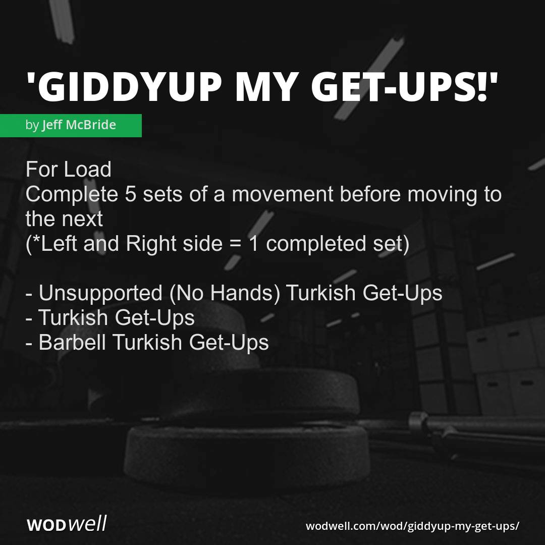 "Giddyup My Get-Ups!" Workout, Coach Creation WOD | WODwell