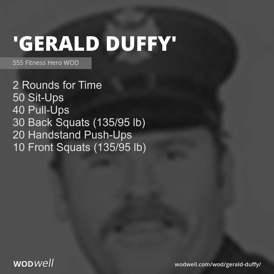 "Gerald Duffy" Workout, 555 Fitness Hero WOD | WODwell