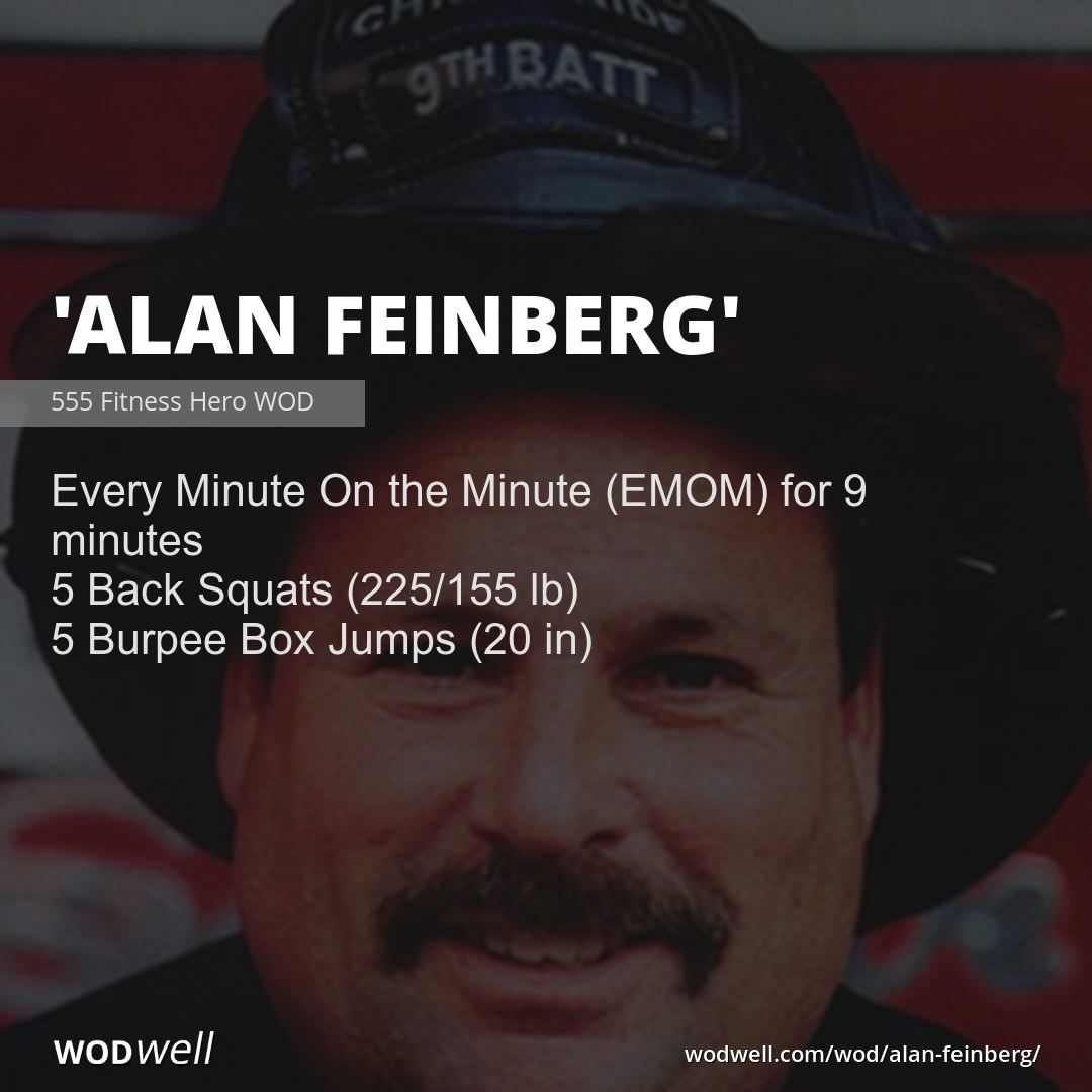 "Alan Feinberg" Workout, 555 Fitness Hero WOD | WODwell