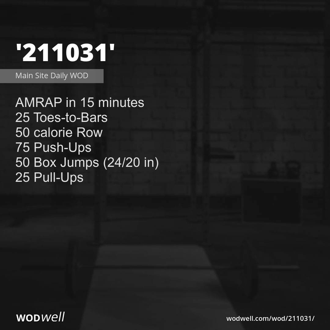 "211031" Workout, Main Site Daily WOD | WODwell