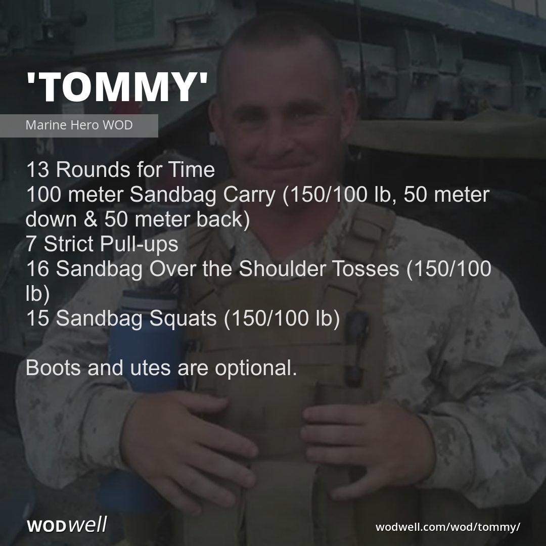 "Tommy" Workout, Marine Hero WOD | WODwell