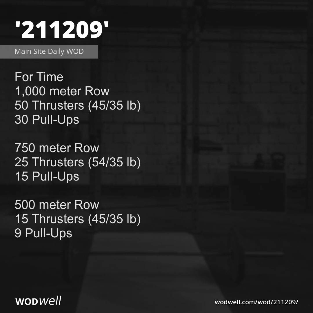 "211209" Workout, Main Site Daily WOD | WODwell