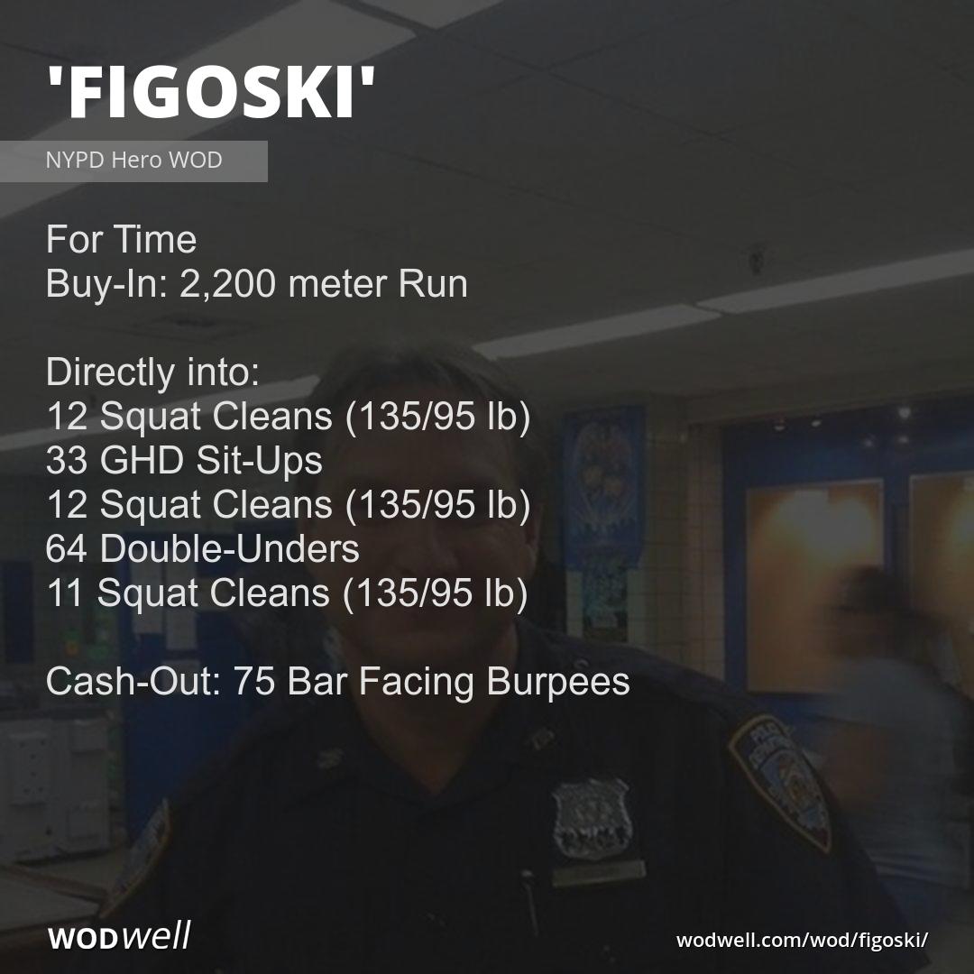 "Figoski" Workout, NYPD Hero WOD | WODwell