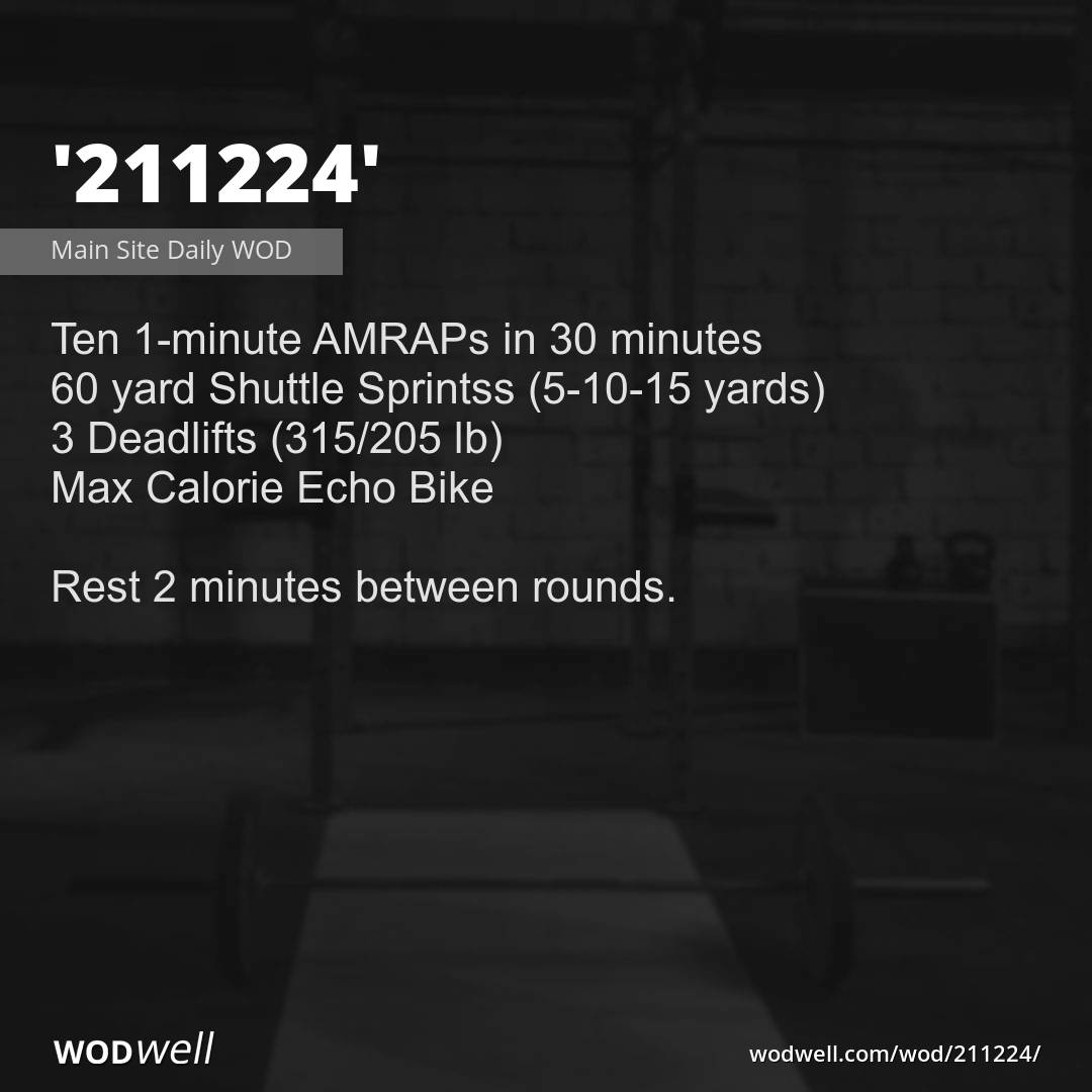 "211224" Workout, Main Site Daily WOD | WODwell