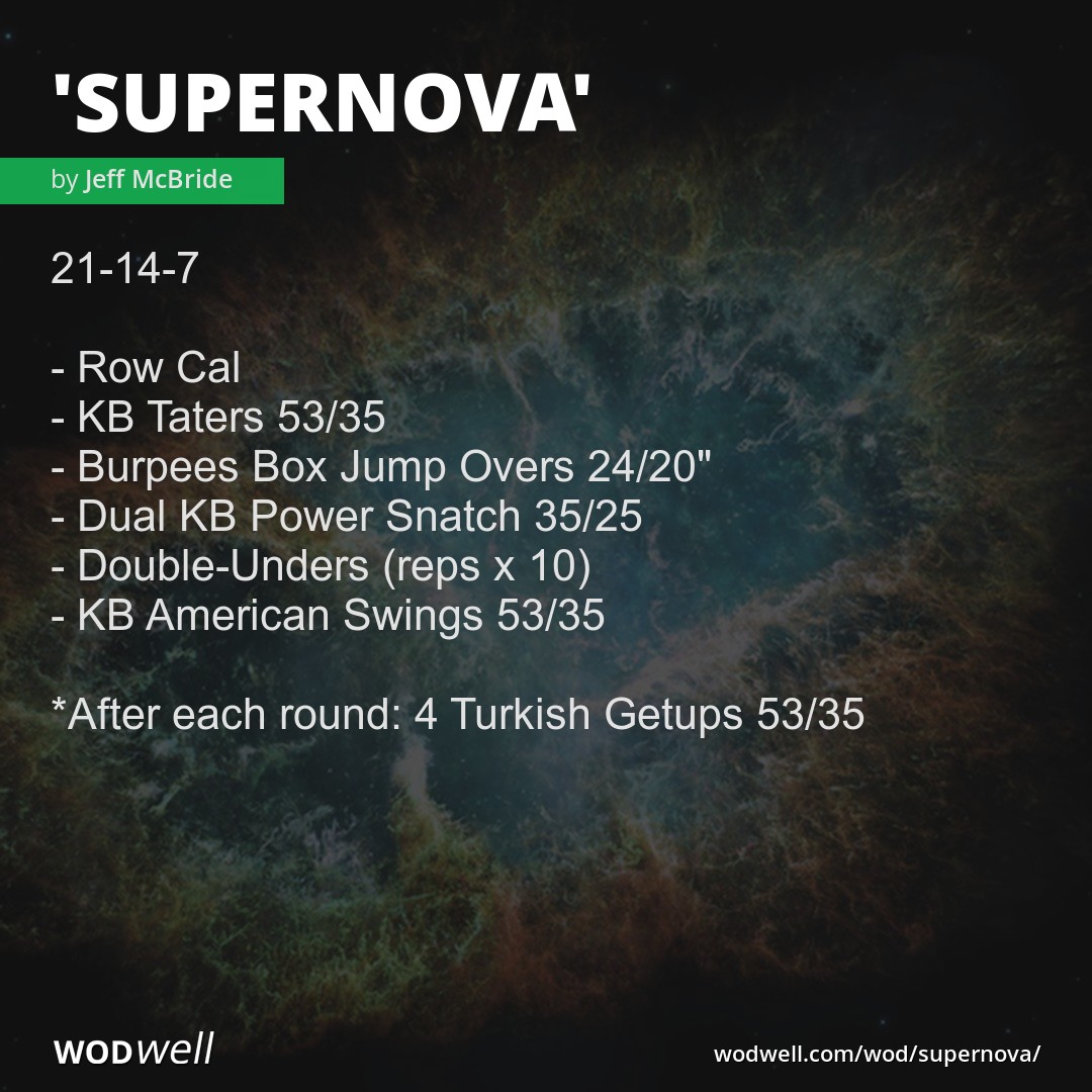 "Supernova" Workout, Coach Creation WOD | WODwell