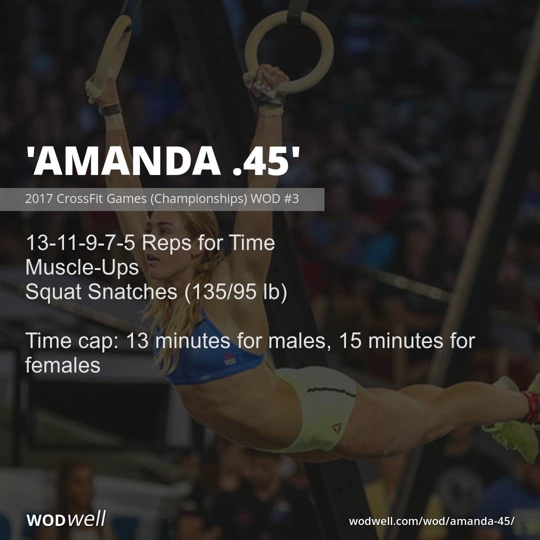 "Amanda .45" Workout, CrossFit WOD | WODwell
