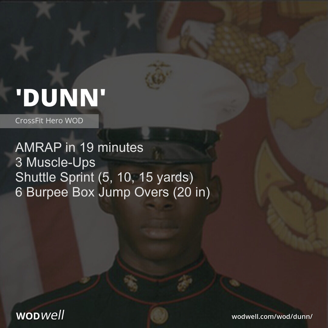 "Dunn" Workout, CrossFit Hero WOD | WODwell