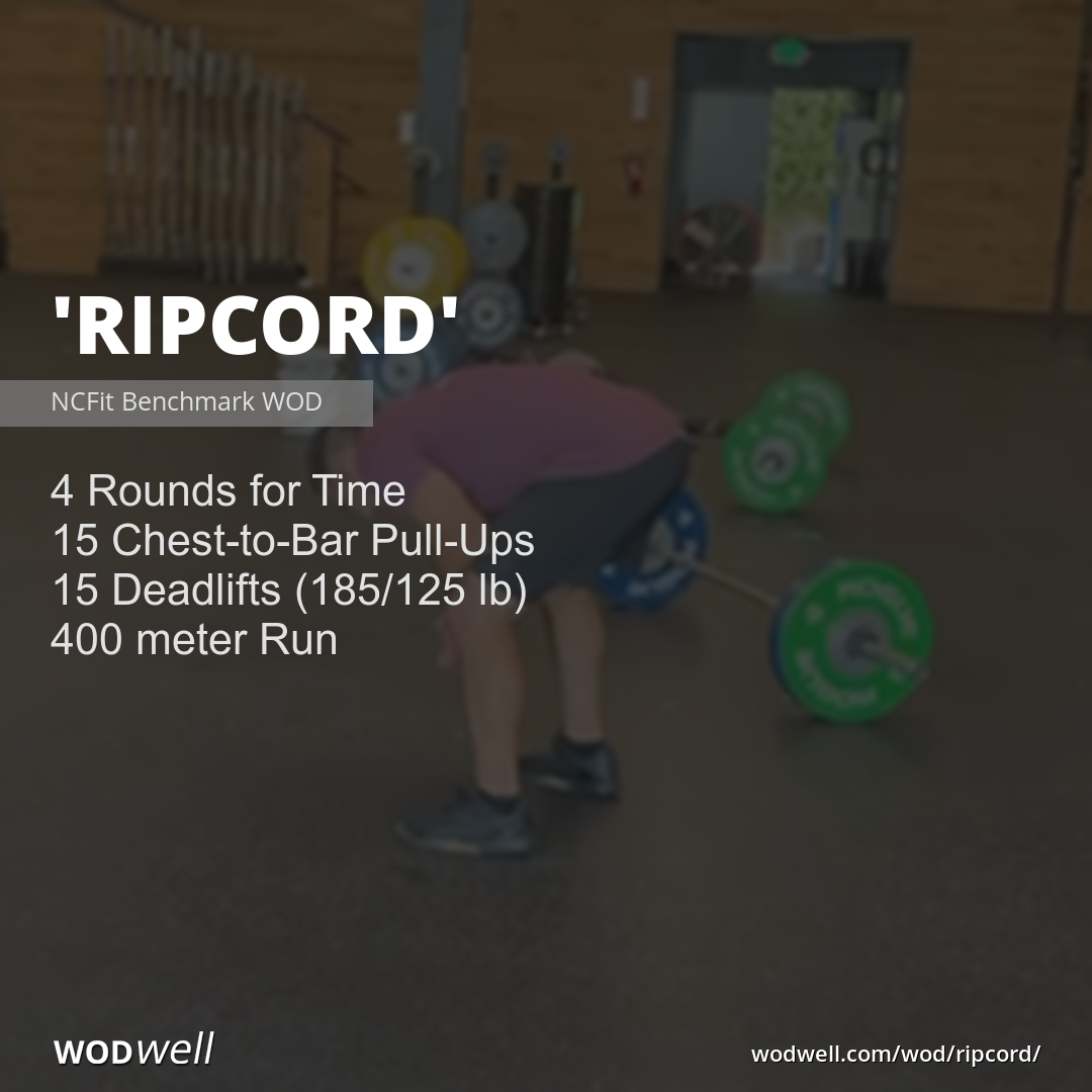 "Ripcord" Workout, NCFit Benchmark WOD | WODwell