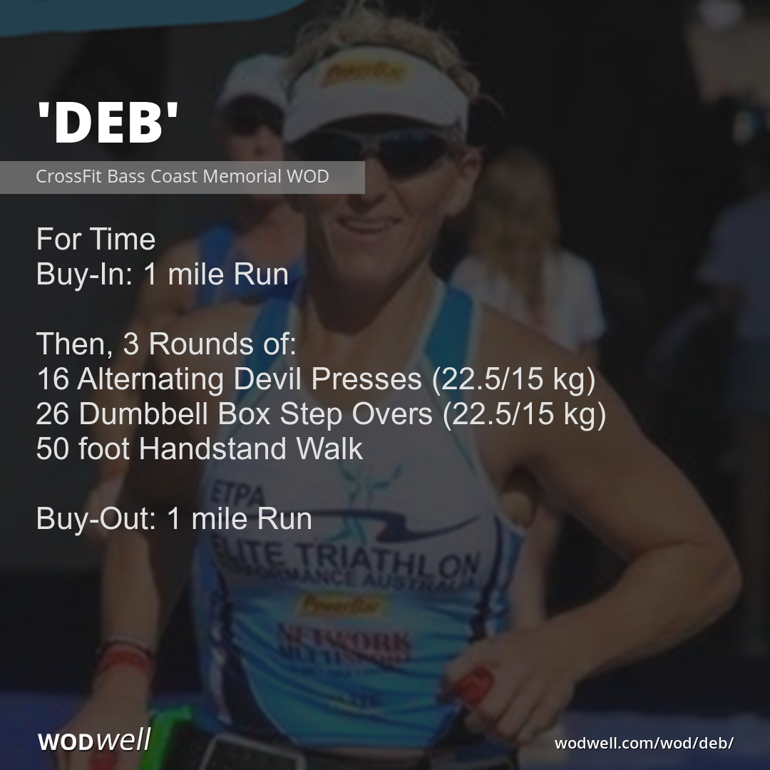 "Deb" Workout, CrossFit Bass Coast Memorial WOD | WODwell