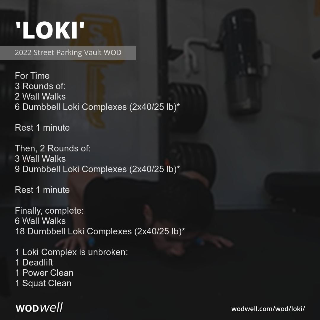 "Loki" Workout, 2022 Street Parking Vault WOD | WODwell