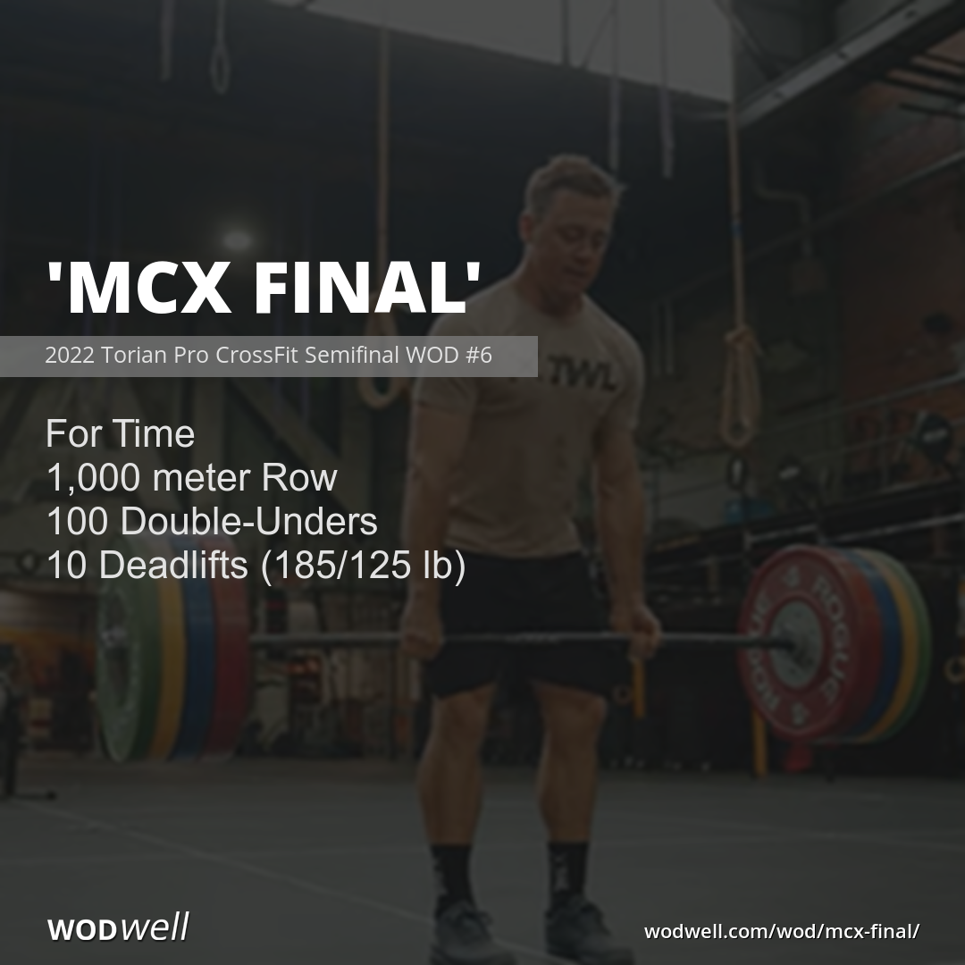 "MCX Final" Workout, 2022 Torian Pro CrossFit Semifinal WOD #6 | WODwell