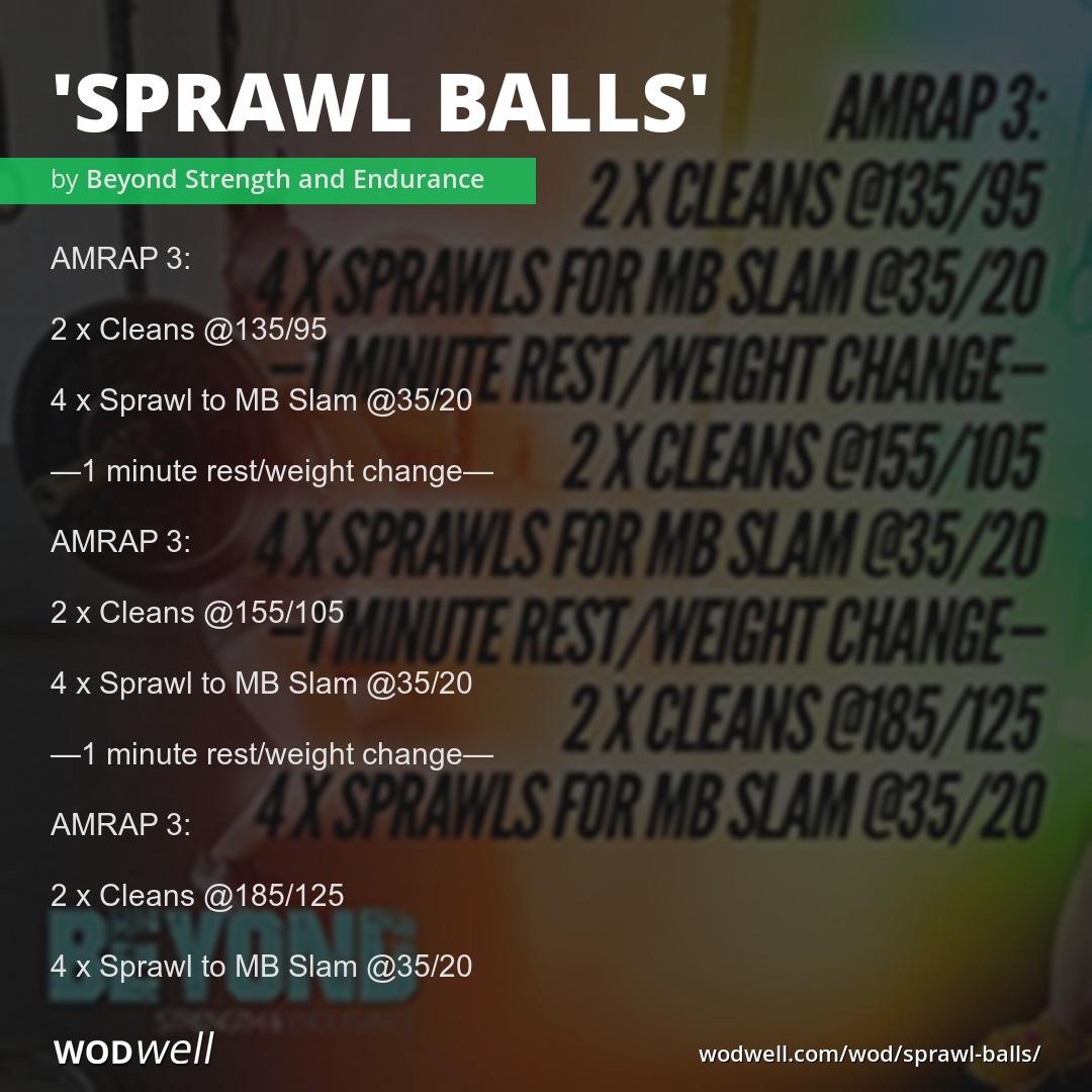"Sprawl Balls" Workout, Coach Creation WOD | WODwell
