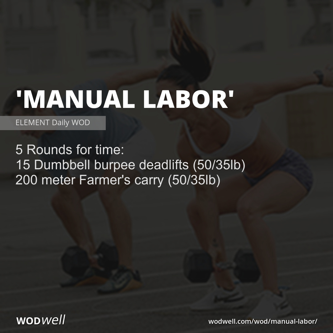 "MANUAL LABOR" Workout, ELEMENT Daily WOD | WODwell