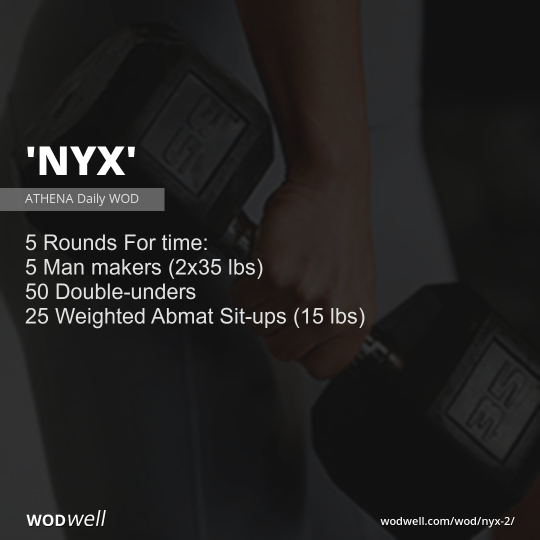"NYX" Workout, ATHENA Daily WOD | WODwell