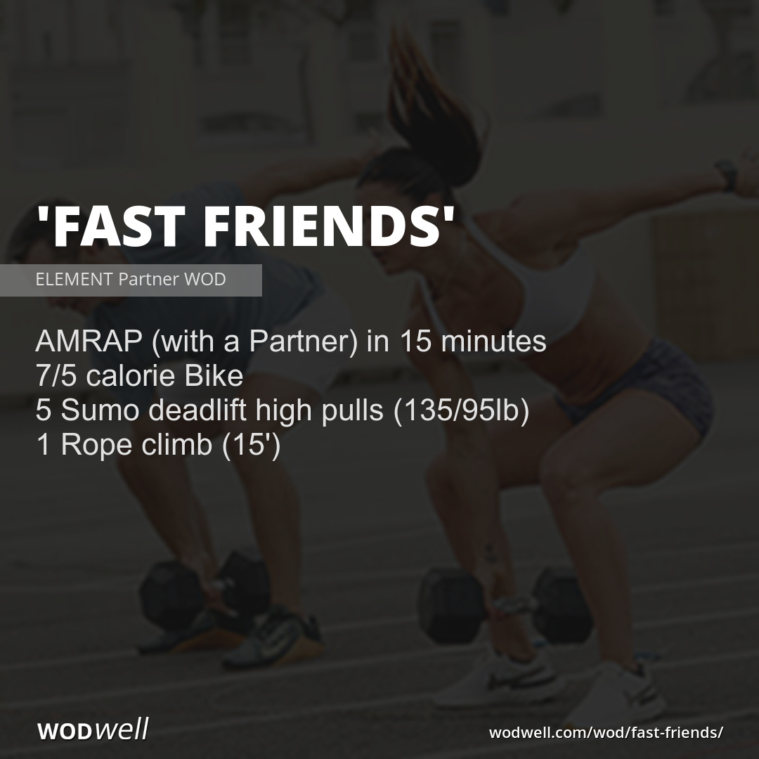 "Fast Friends" Workout, ELEMENT Partner WOD | WODwell
