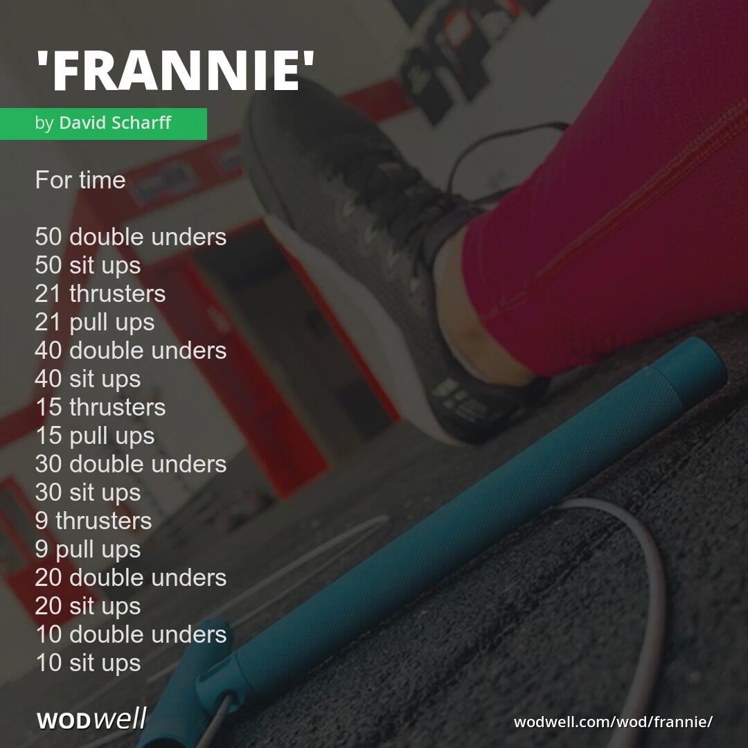 "Frannie" Workout, Coach Creation WOD | WODwell