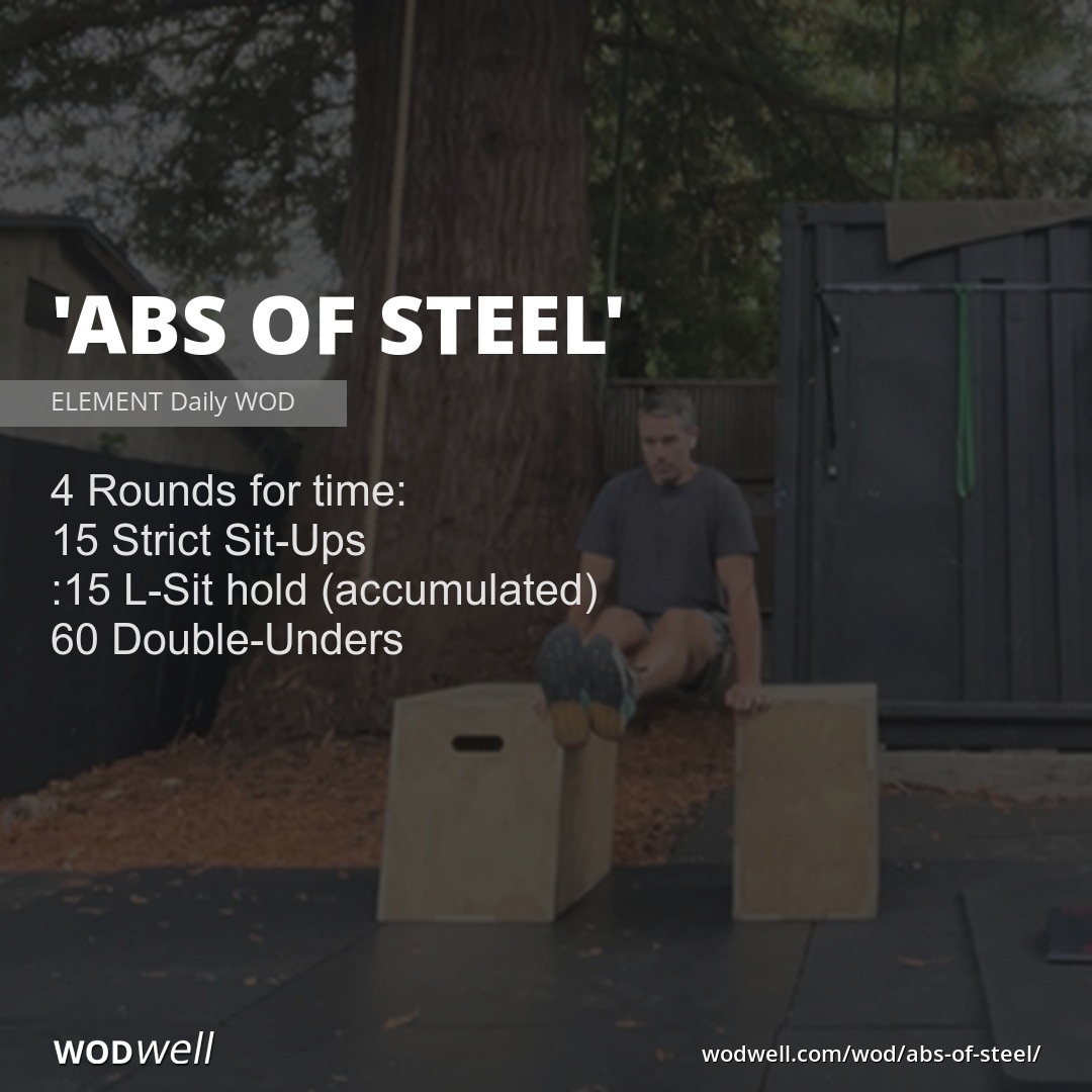 "ABS OF STEEL" Workout, ELEMENT WOD | WODwell