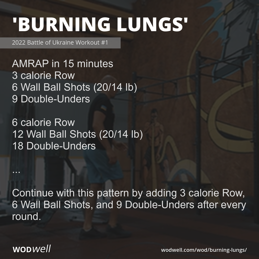 "Burning Lungs" Workout, 2022 Battle of Ukraine Workout #1 | WODwell