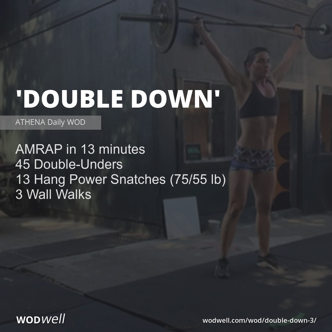 "DOUBLE DOWN" Workout, ATHENA Daily WOD | WODwell