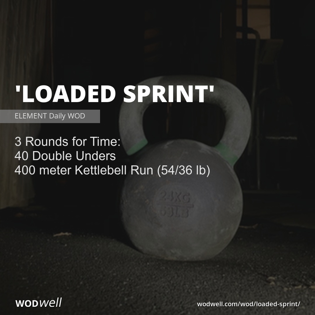 LOADED SPRINT Workout ELEMENT Daily WOD WODwell loaded-sprint-workout-element-daily-wod-wodwell