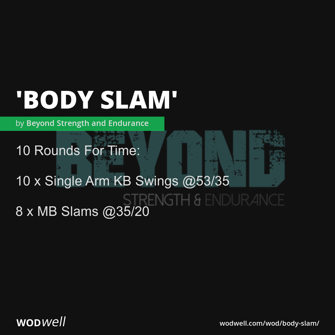 "Body Slam" Workout, Coach Creation WOD | WODwell