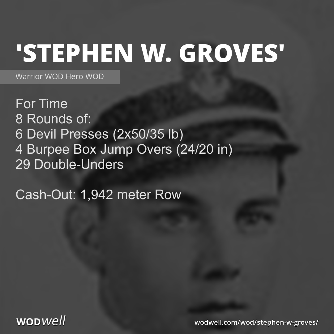 "Stephen W. Groves" Workout, Warrior WOD Hero WOD | WODwell