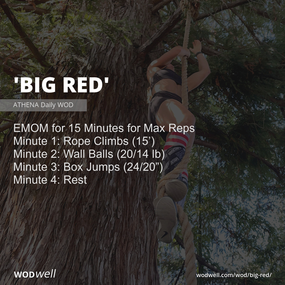 "BIG RED" Workout, ATHENA WOD | WODwell