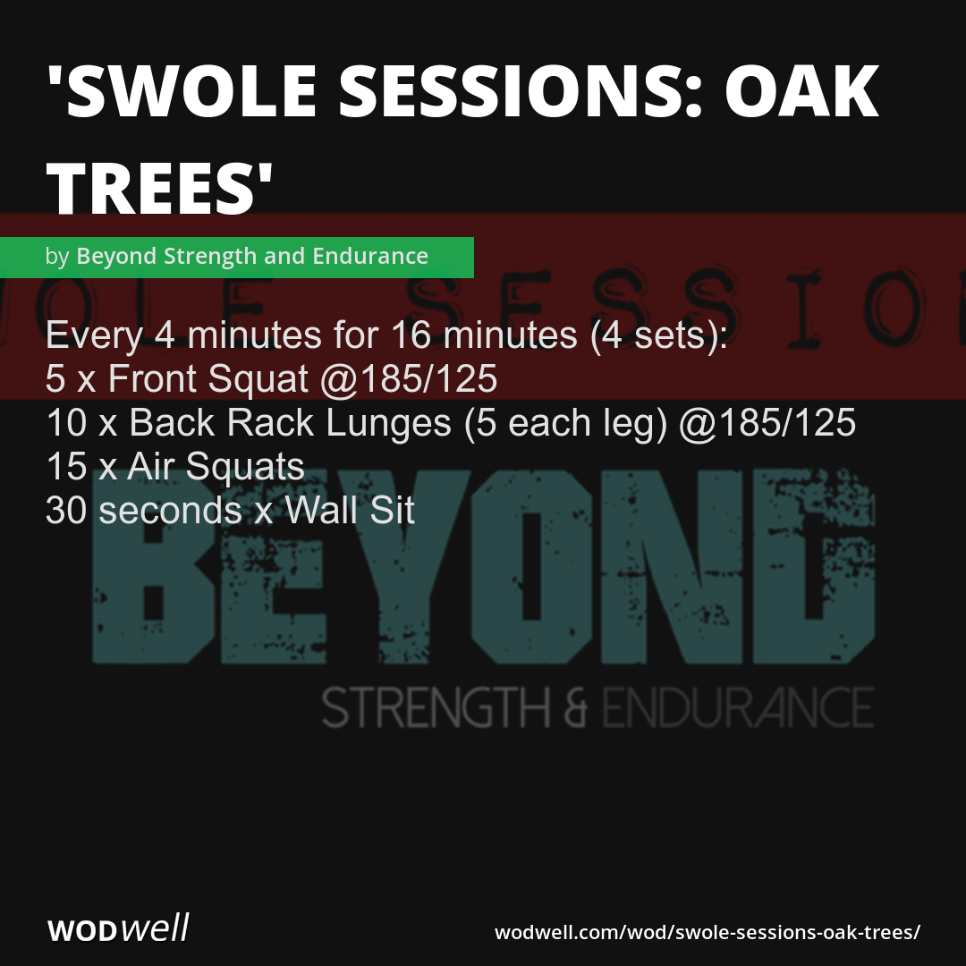 "Swole Sessions: Oak Trees" Workout, Coach Creation WOD | WODwell