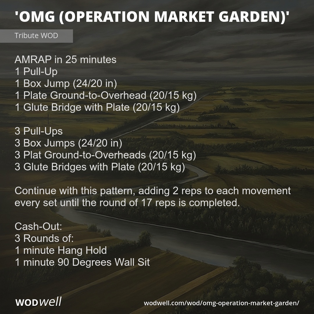 "OMG (Operation Market Garden)" Workout, Tribute WOD | WODwell