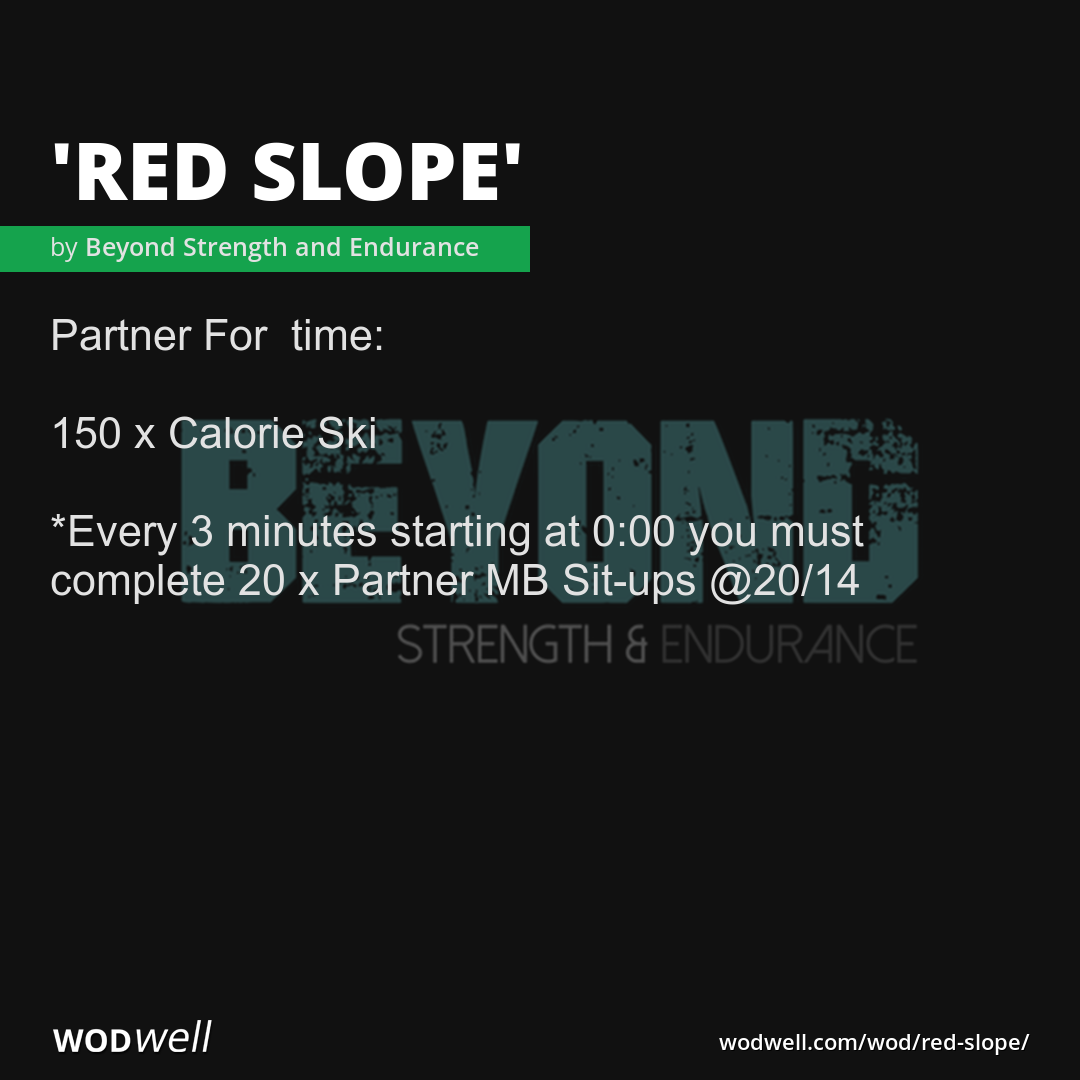 "Red Slope" Workout, Coach Creation WOD | WODwell