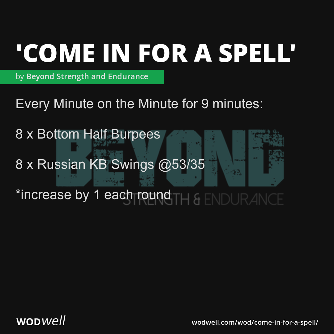 "Come in for a Spell" Workout, Coach Creation WOD | WODwell