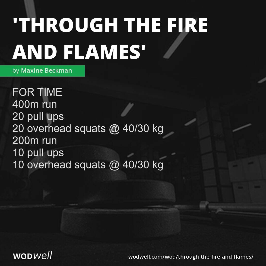 "through the fire and flames" Workout, Coach Creation WOD | WODwell