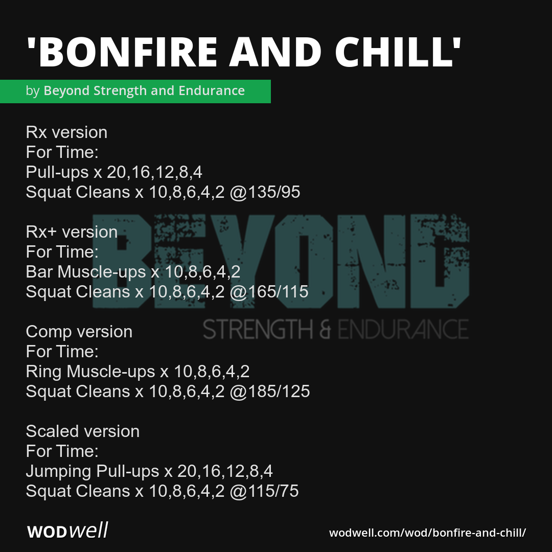 "Bonfire and Chill" Workout, Coach Creation WOD | WODwell