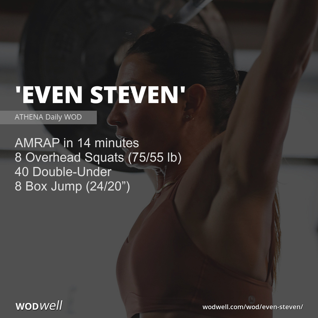 "EVEN STEVEN" Workout, ATHENA WOD | WODwell