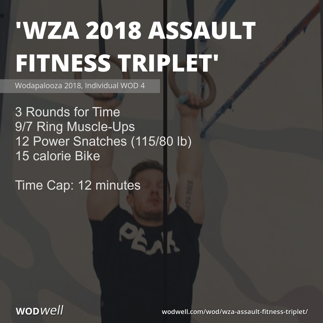 "WZA 2018 Assault Fitness Triplet" Workout, Wodapalooza 2018 ...