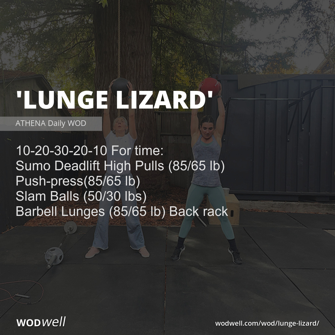 "Lunge Lizard" Workout, ATHENA Daily WOD | WODwell