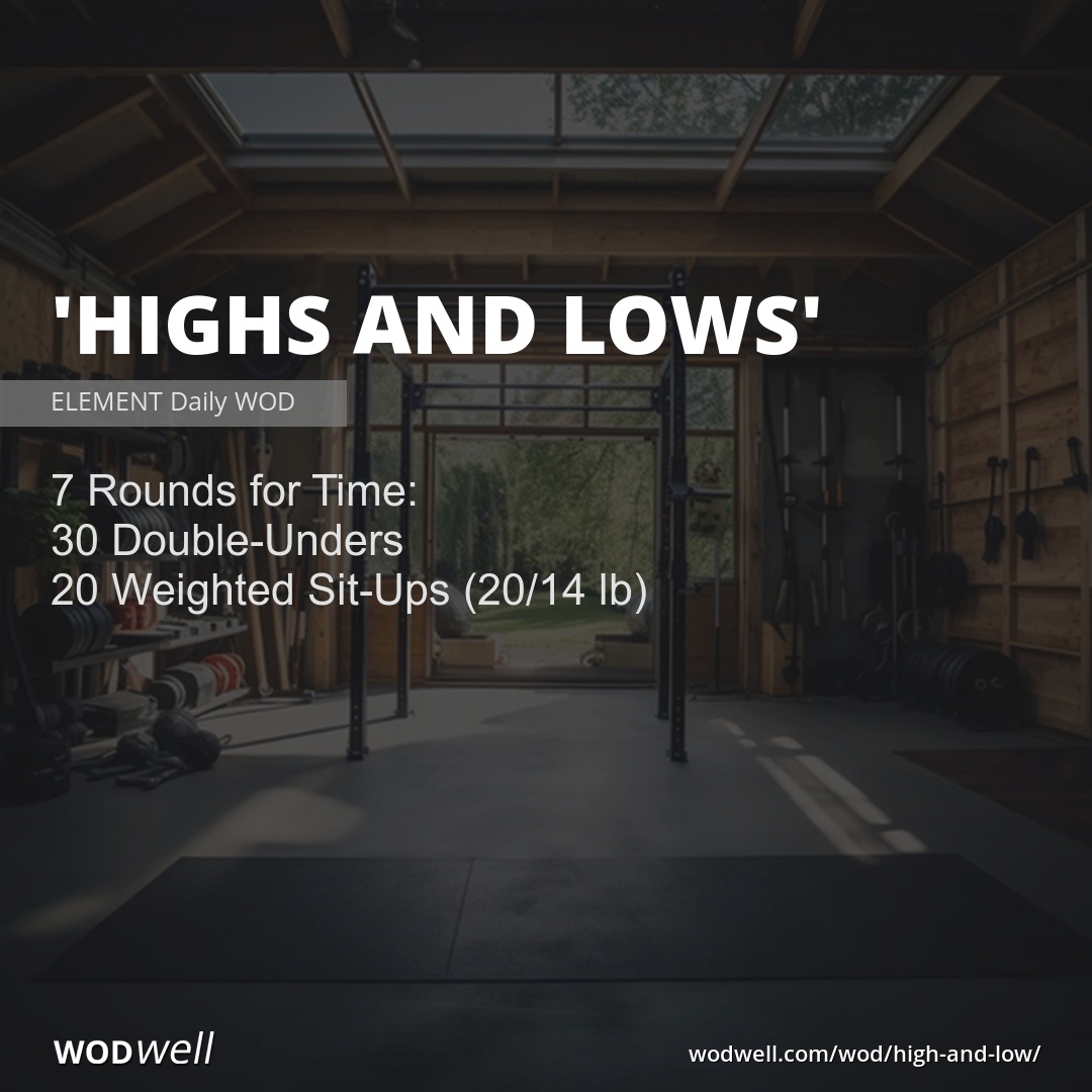 "Highs and Lows" Workout, ELEMENT Daily WOD | WODwell