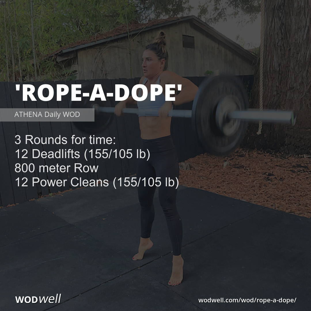 "Rope-a-Dope" Workout, ATHENA Daily WOD | WODwell