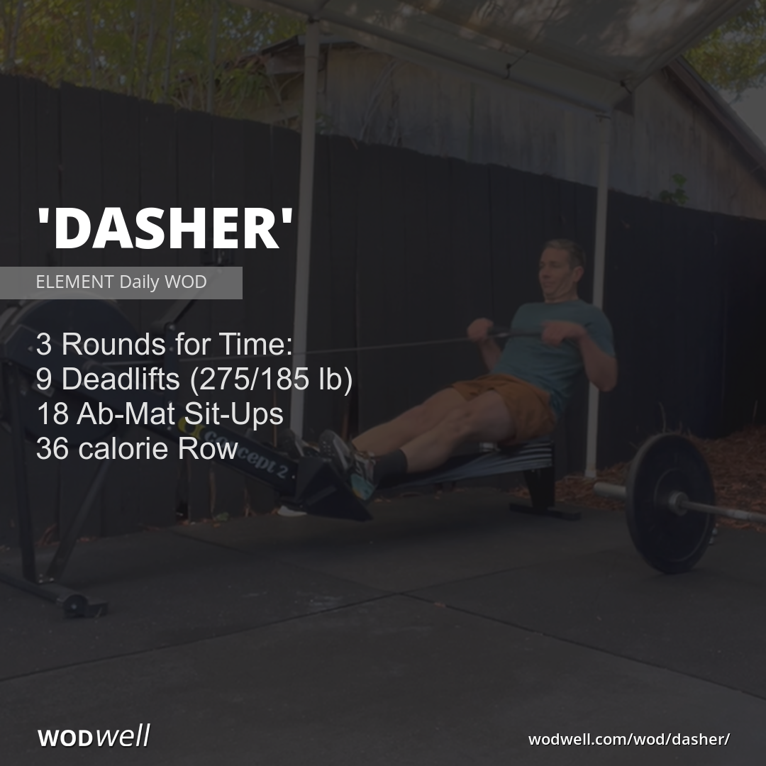 "Dasher" Workout, ELEMENT Daily WOD | WODwell