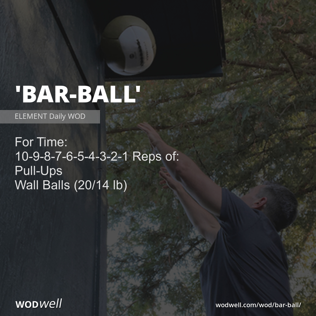"Bar-Ball" Workout, ELEMENT Daily WOD | WODwell