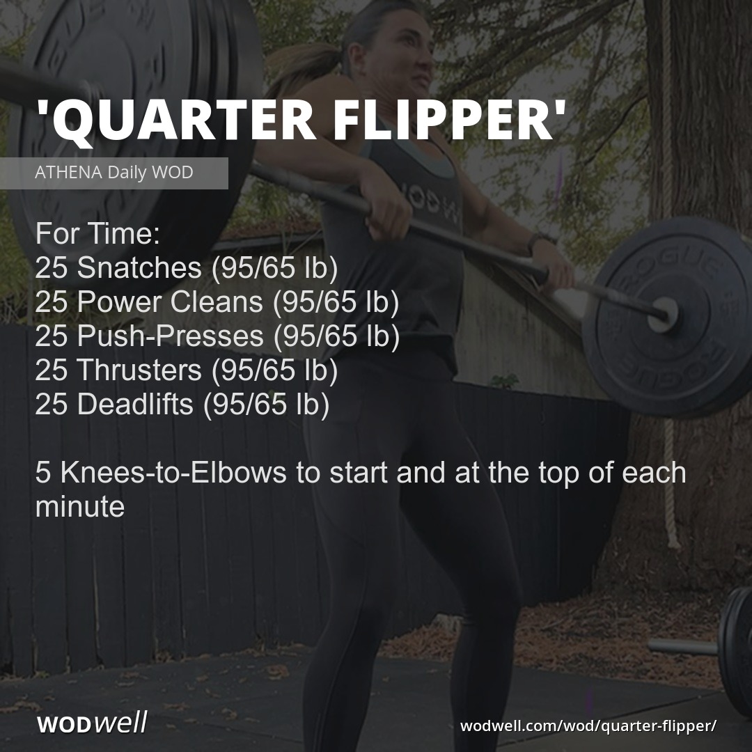 "Quarter Flipper" Workout, ATHENA Daily WOD | WODwell