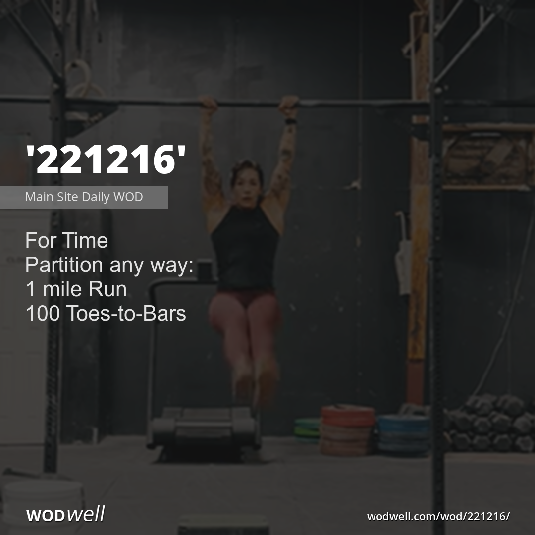 "221216" Workout, Main Site Daily WOD | WODwell