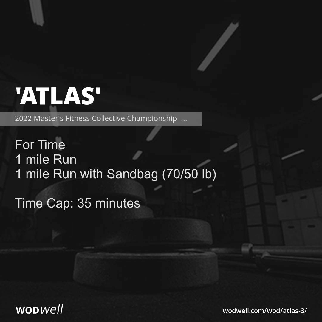 "Atlas" Workout, 2022 Master's Fitness Collective Championship WOD #3 ...