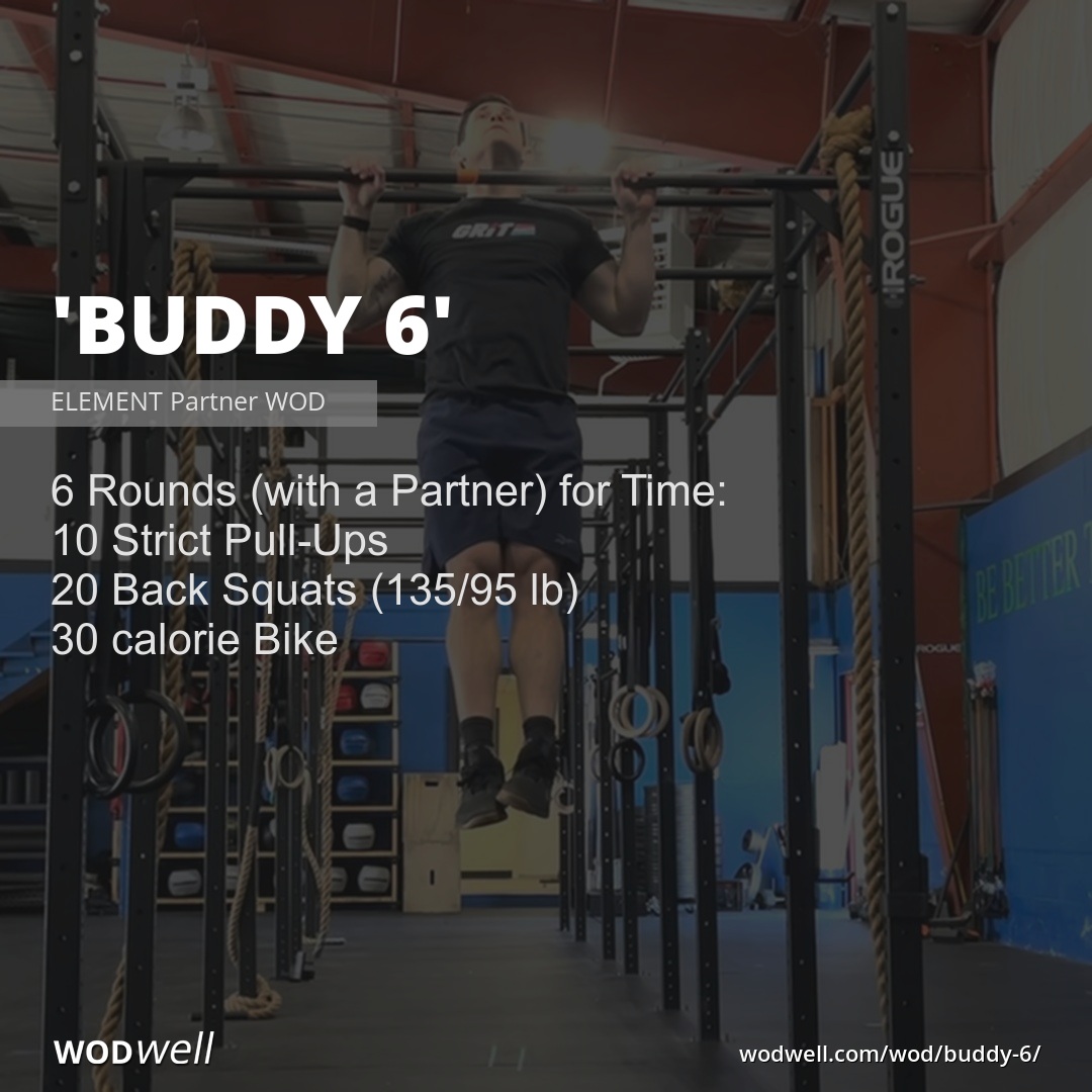 "Buddy 6" Workout, ELEMENT Daily WOD | WODwell