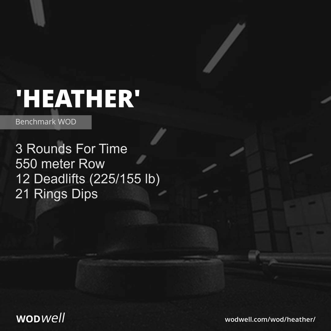 "Heather" Workout, Benchmark WOD | WODwell