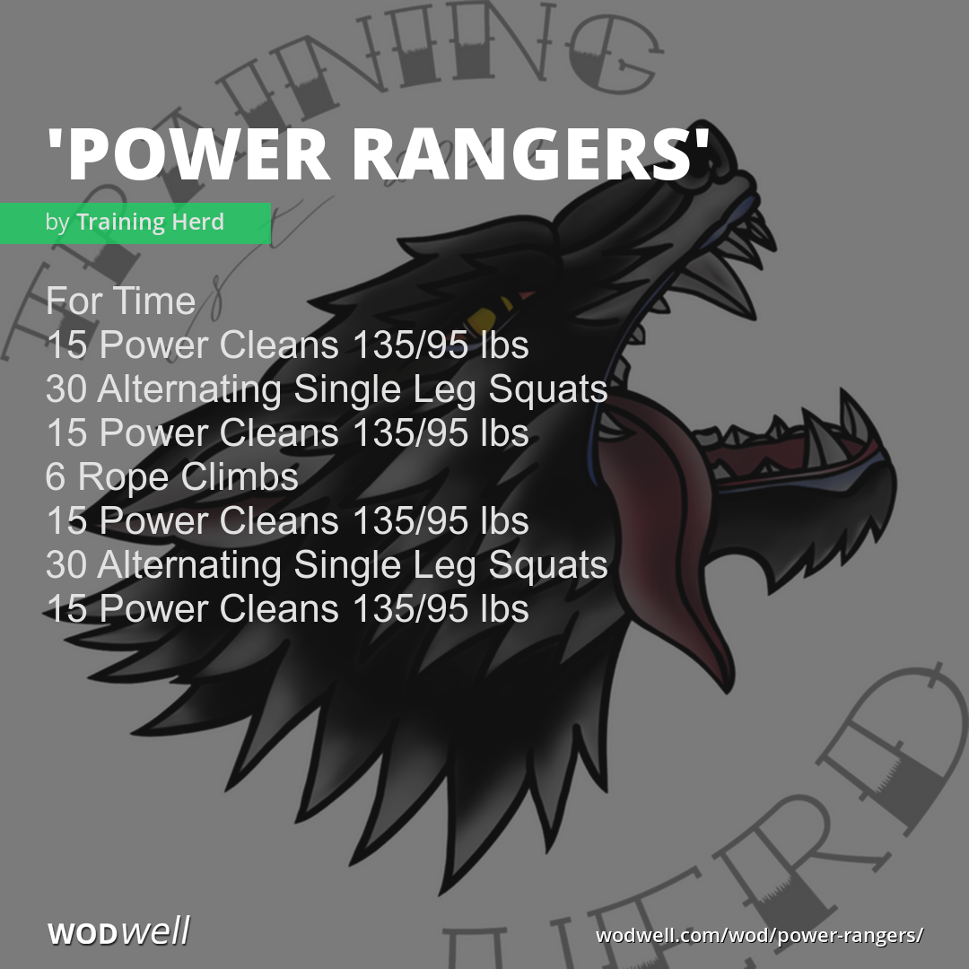 "Power Rangers" Workout, Coach Creation WOD | WODwell
