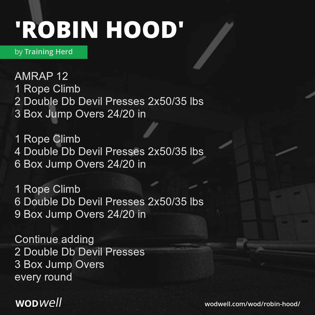 "Robin Hood" Workout, Coach Creation WOD | WODwell