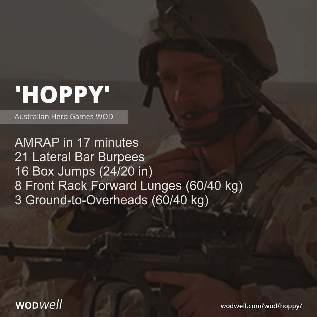 "Hoppy" Workout, Australian Hero Games WOD | WODwell