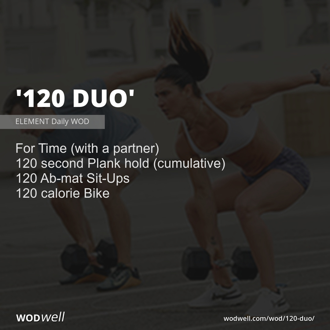 "120 Duo" Workout, ELEMENT Daily WOD | WODwell